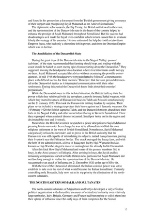 Colonial intrusion and the Somali Resistance | PDF