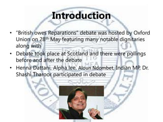 OXFORD UNION DEBATE | PPT