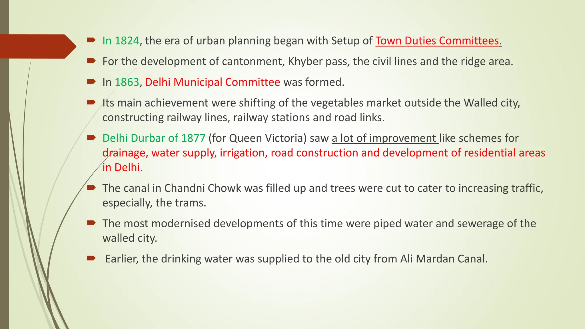 COLONIALISM AND URBAN CHANGE CLASS 8TH DAV | PPTX