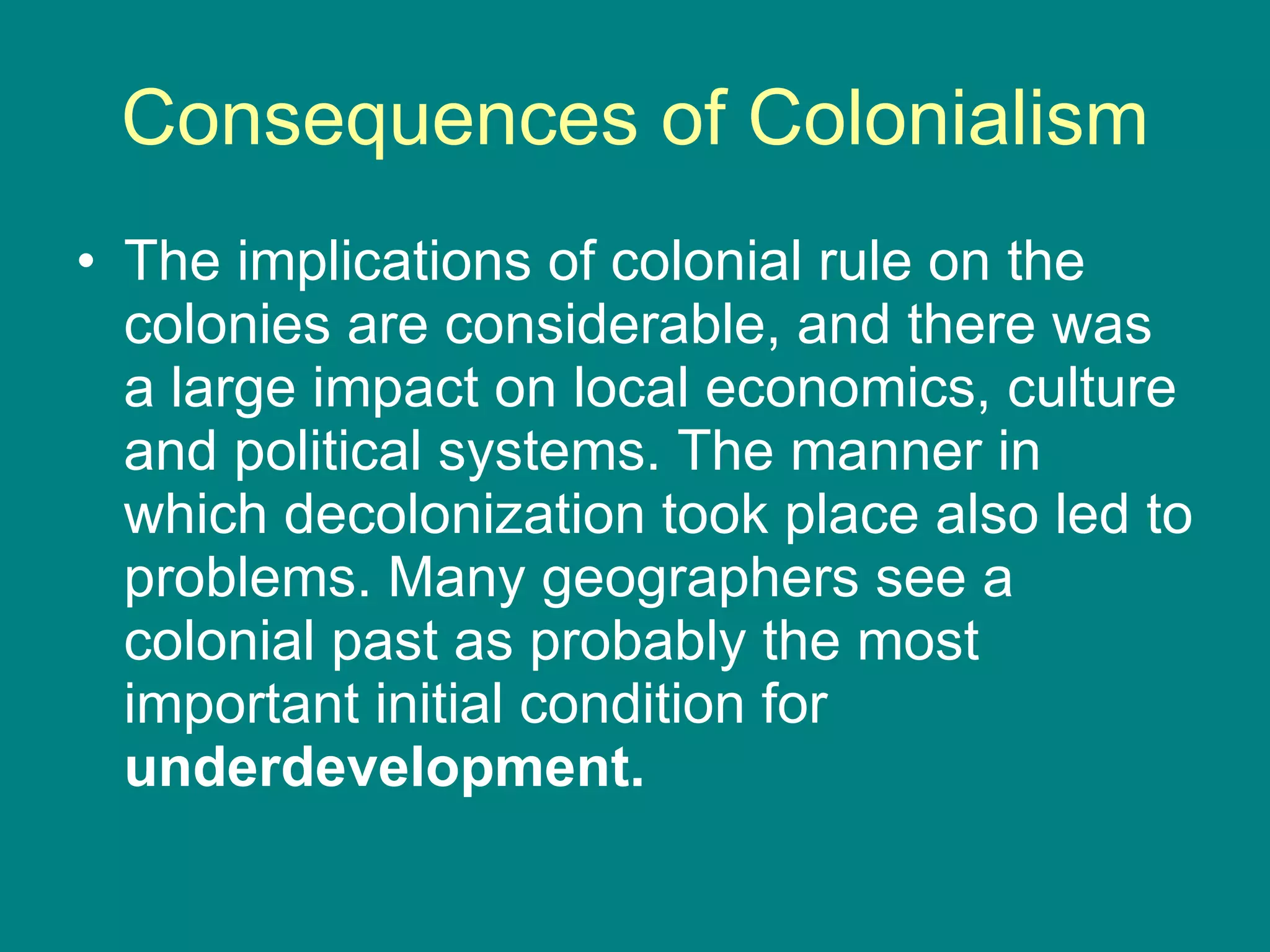 Colonialism and colonies | PPT