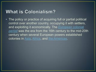 Colonialism Definition