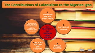 COLONIALISM AS A REDEEMING EVIL IN CHINUA ACHEBE'S THINGS FALL APART ...