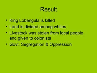 Colonialism in Zimbabwe | PPT