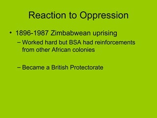 Colonialism in Zimbabwe | PPT