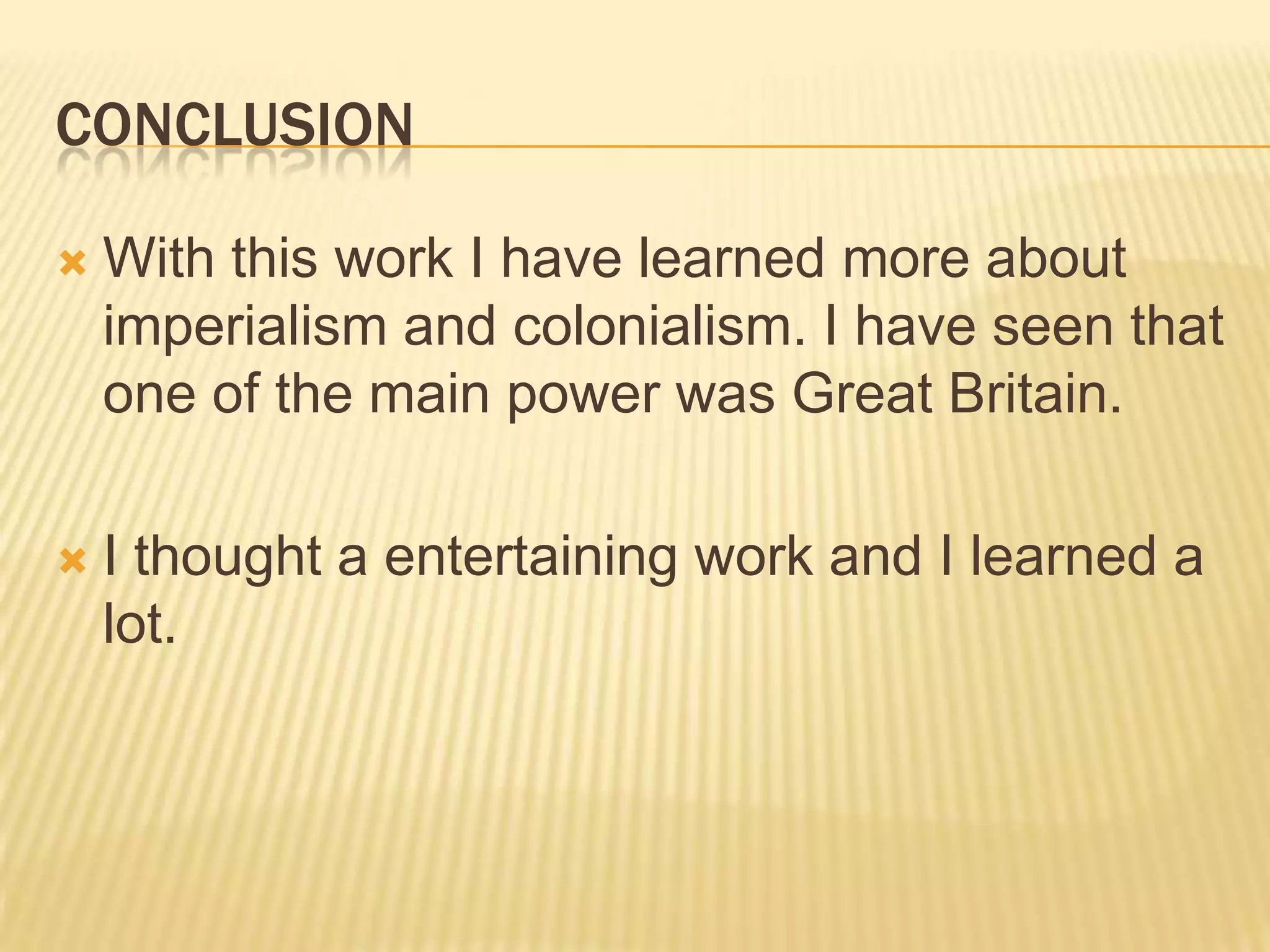 Colonialism nd imperialism | PPT