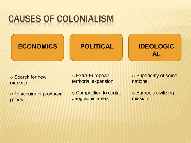 Colonialism nd imperialism | PPT