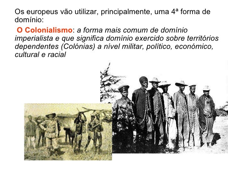 Colonialismo e imperialismo