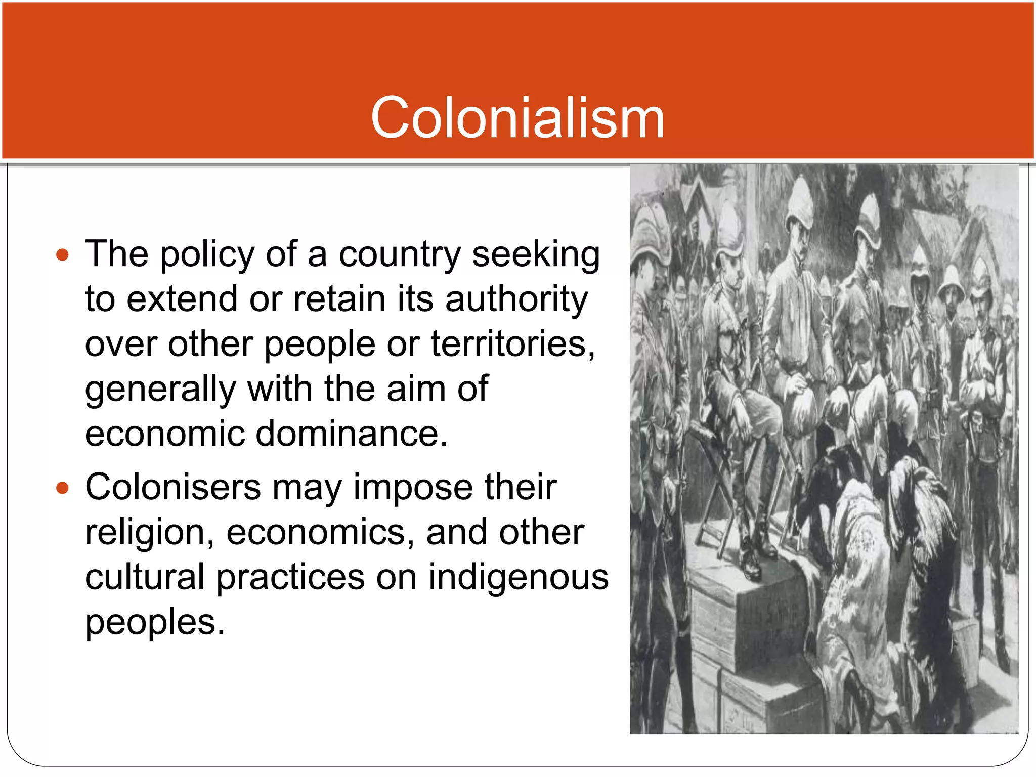 Colonialism & postcolonialism | PPT