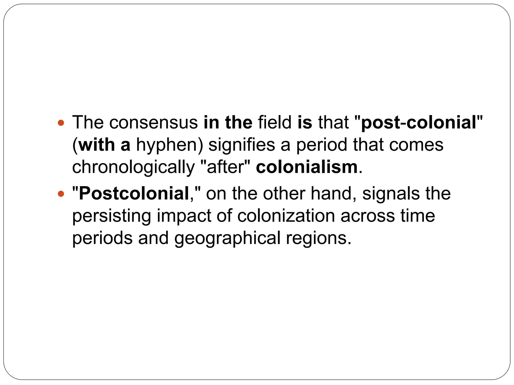Colonialism & postcolonialism | PPTX