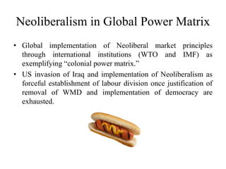 Coloniality of power and power matrix | PPTX