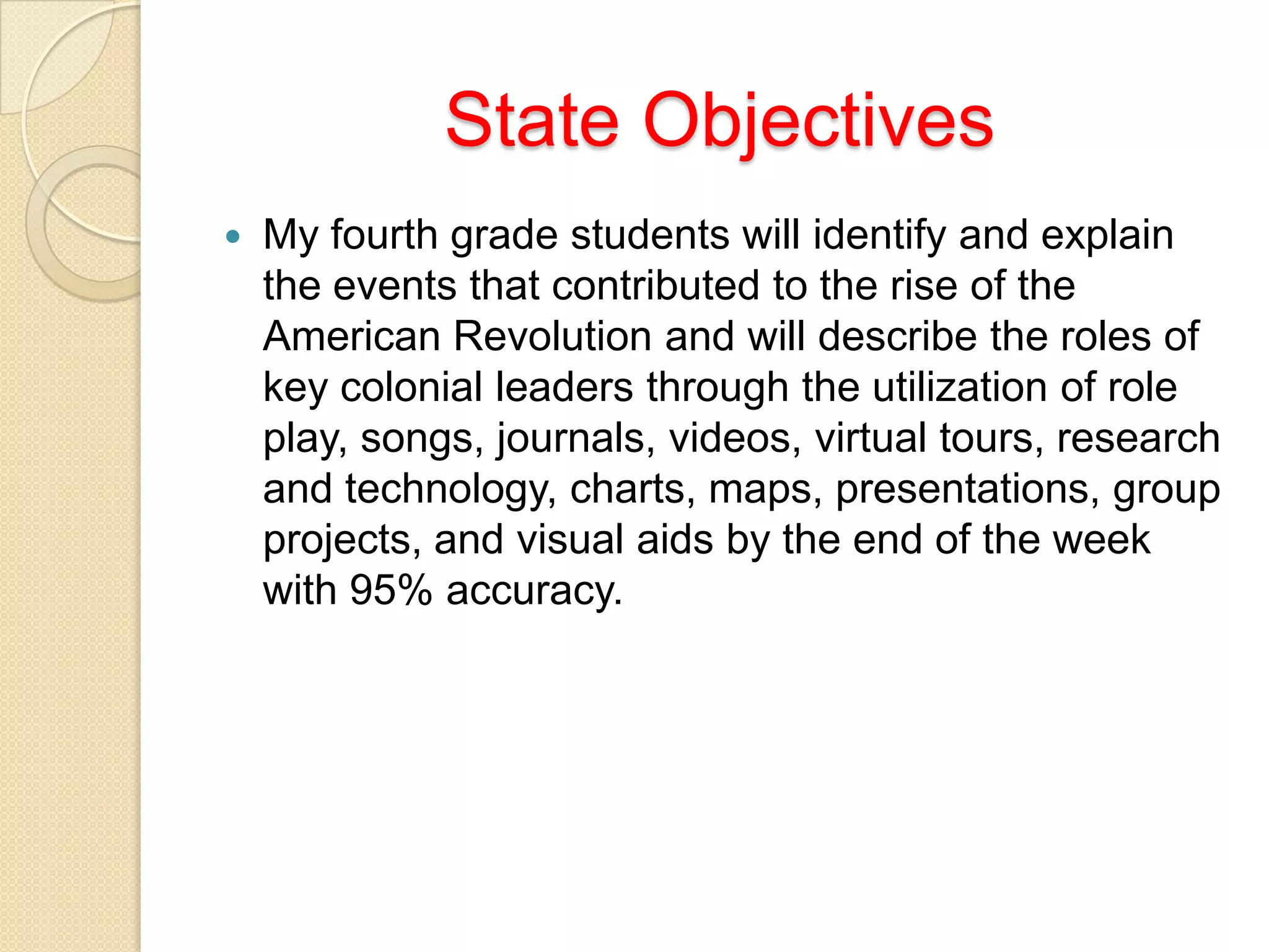 Colonial leaders and the American Revolution | PPT