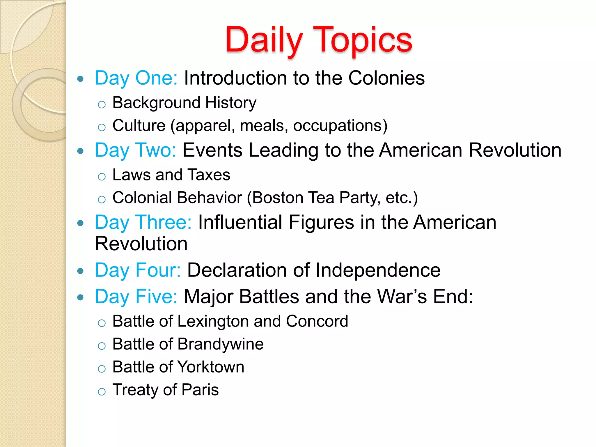 Colonial leaders and the American Revolution | PPTX