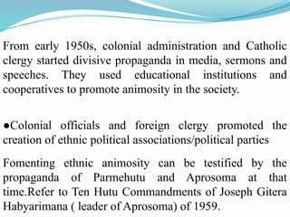 Colonial Legacy Bad Governance and Genocide in Rwanda by Ismael ...
