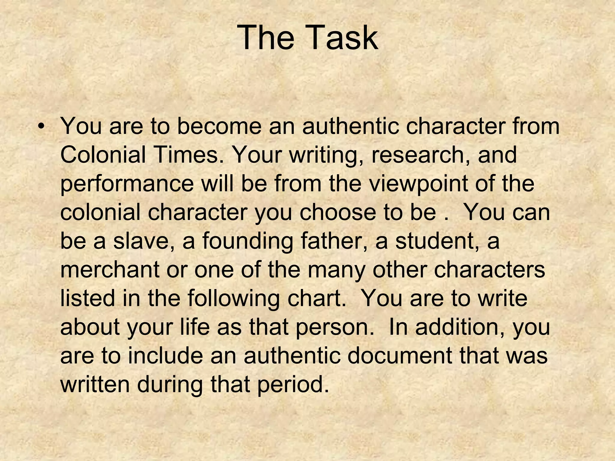 Colonial life | PPTX