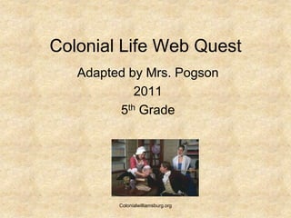Colonial life | PPTX