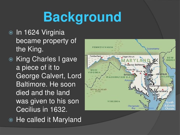 Colonial maryland