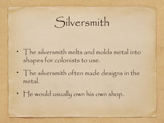 Colonial occupations | PPT