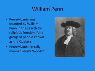 Colonial pennsylvania | PPTX