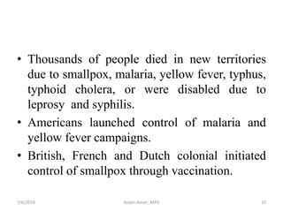 Colonial Public Health | PPT