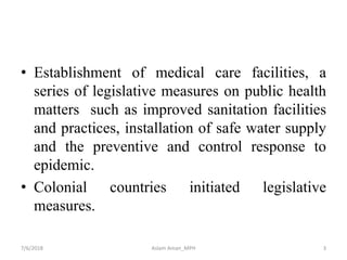 Colonial Public Health | PPT