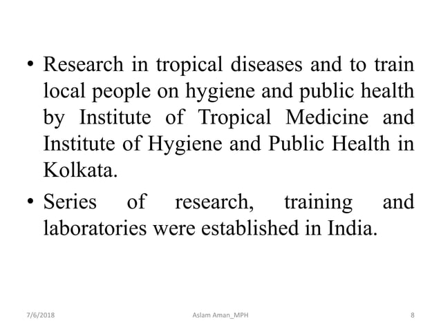 Colonial Public Health | PPT