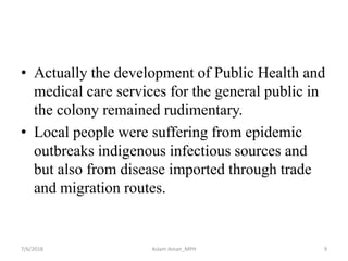 Colonial Public Health | PPT