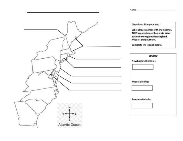 Colonial regions map and terrain exploration | PPT