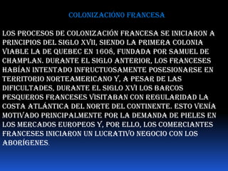 Colonias en america | PPTX