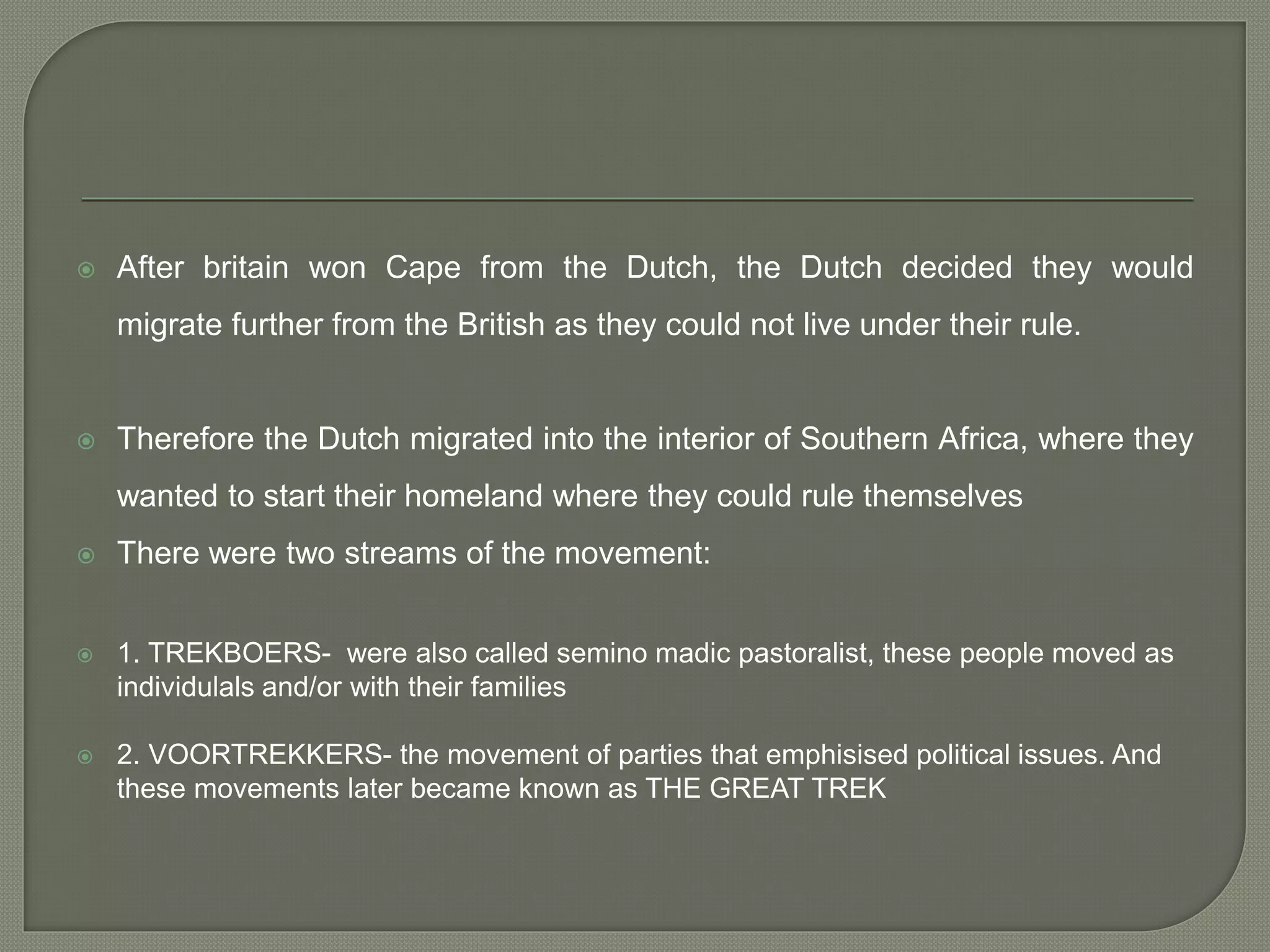 BRITISH COLONIZATION AT THE CAPE | PPTX