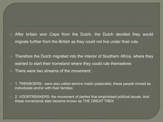 BRITISH COLONIZATION AT THE CAPE | PPTX