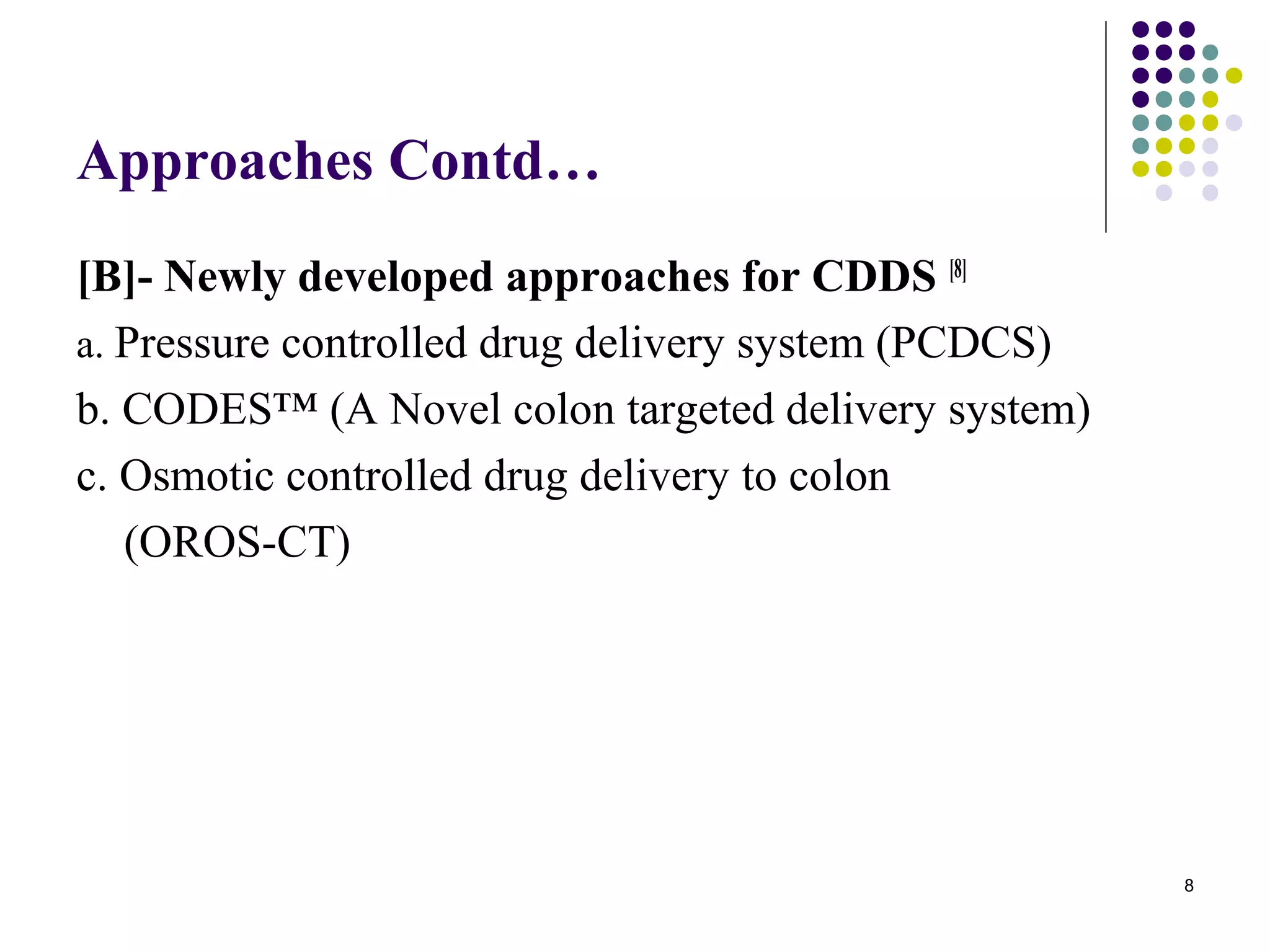 Colonic drug delivery system | PPT