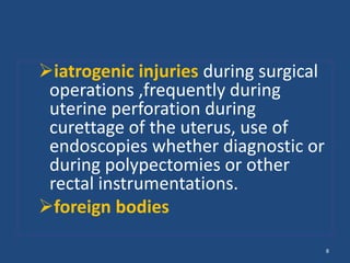 Colonic trauma, colon injury, colorectal trauma | PPTX