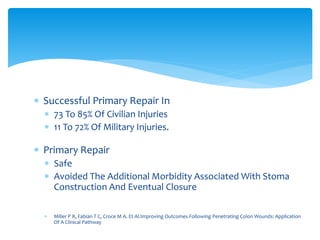 Colonic trauma | PPT