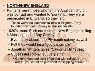 Colonies and religion | PPT