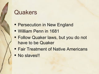 APUSH Colonies review | PPT