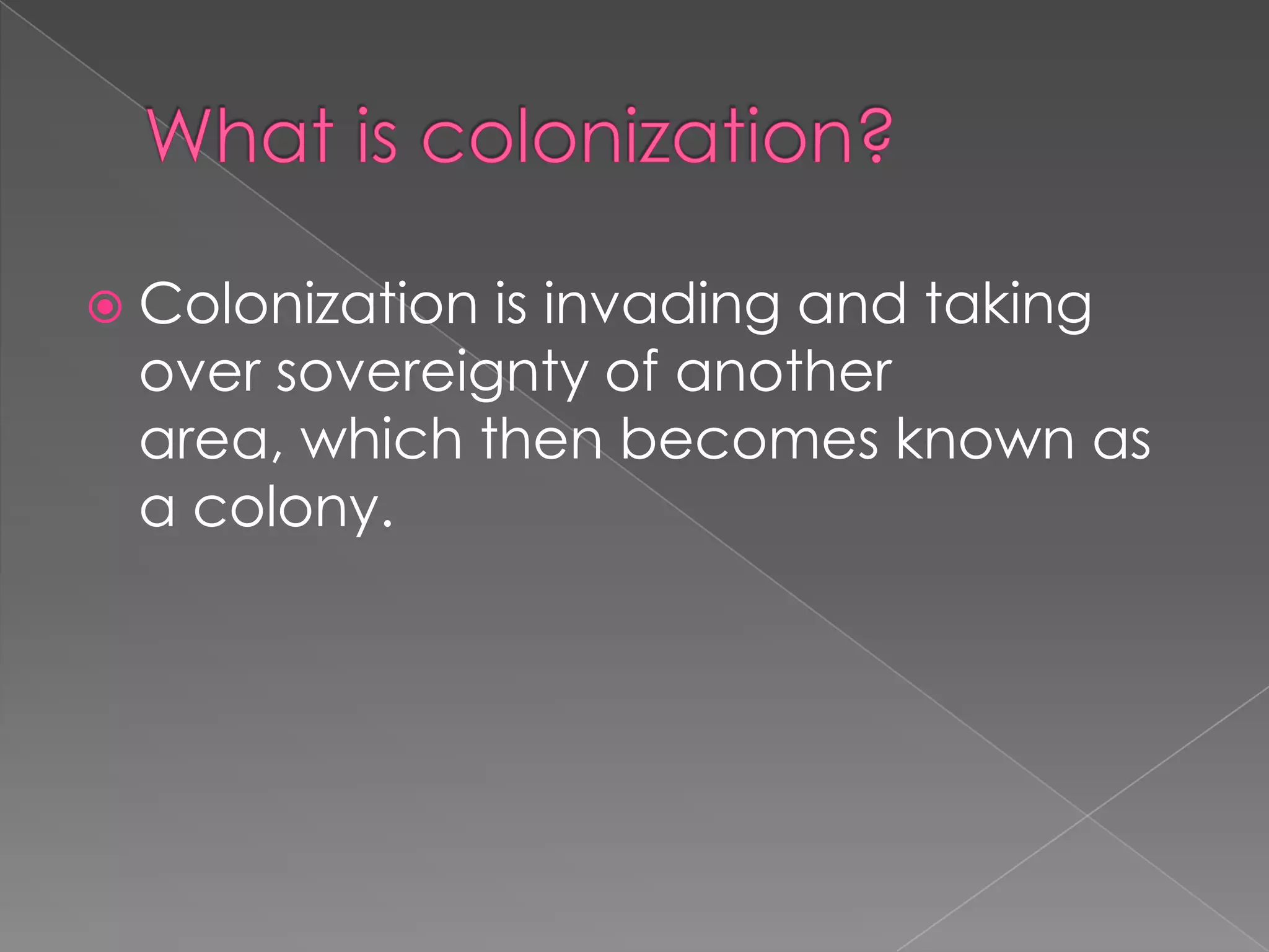 Colonization vs Globalization Santiago Ussa | PPT