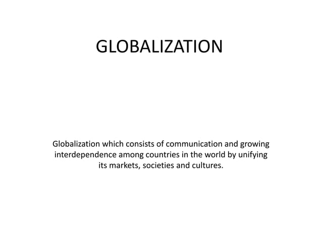 Colonization And Globalization[1] | PPTX | Geography | Science