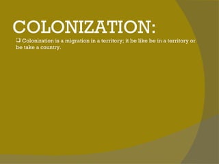 Colonization & Globalization | PPT