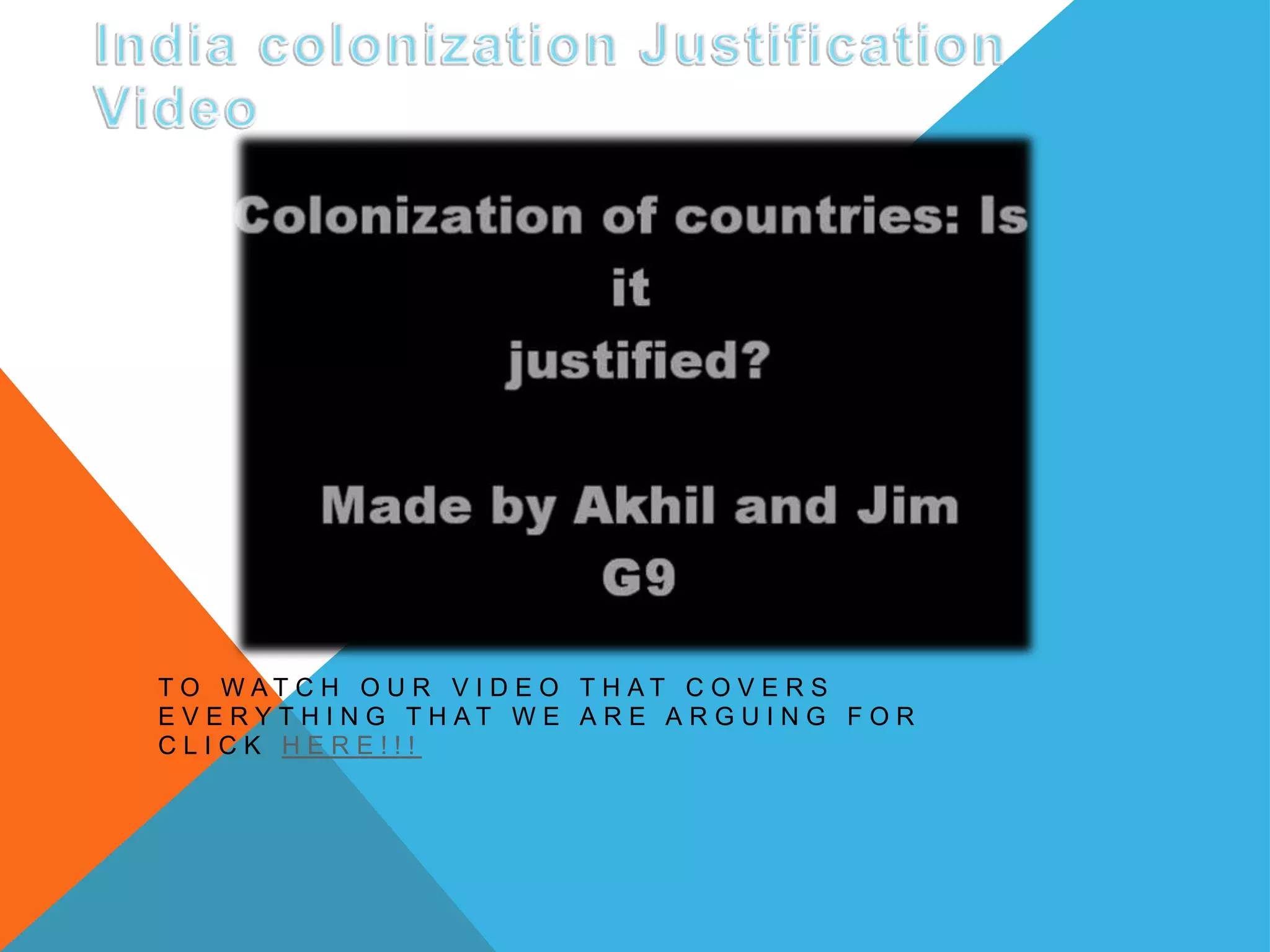 Colonization of india jim | PPT