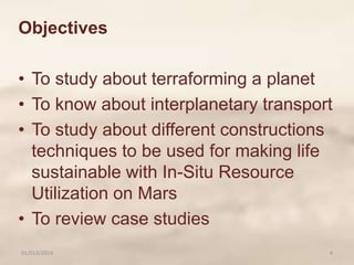 Colonization of mars | PPTX