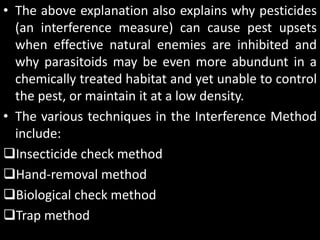 Colonization of natural enemies | PPTX