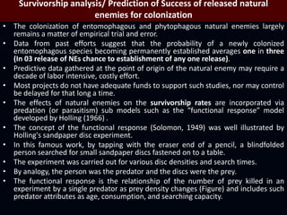 Colonization of natural enemies | PPTX