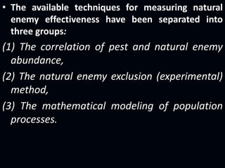 Colonization of natural enemies | PPTX