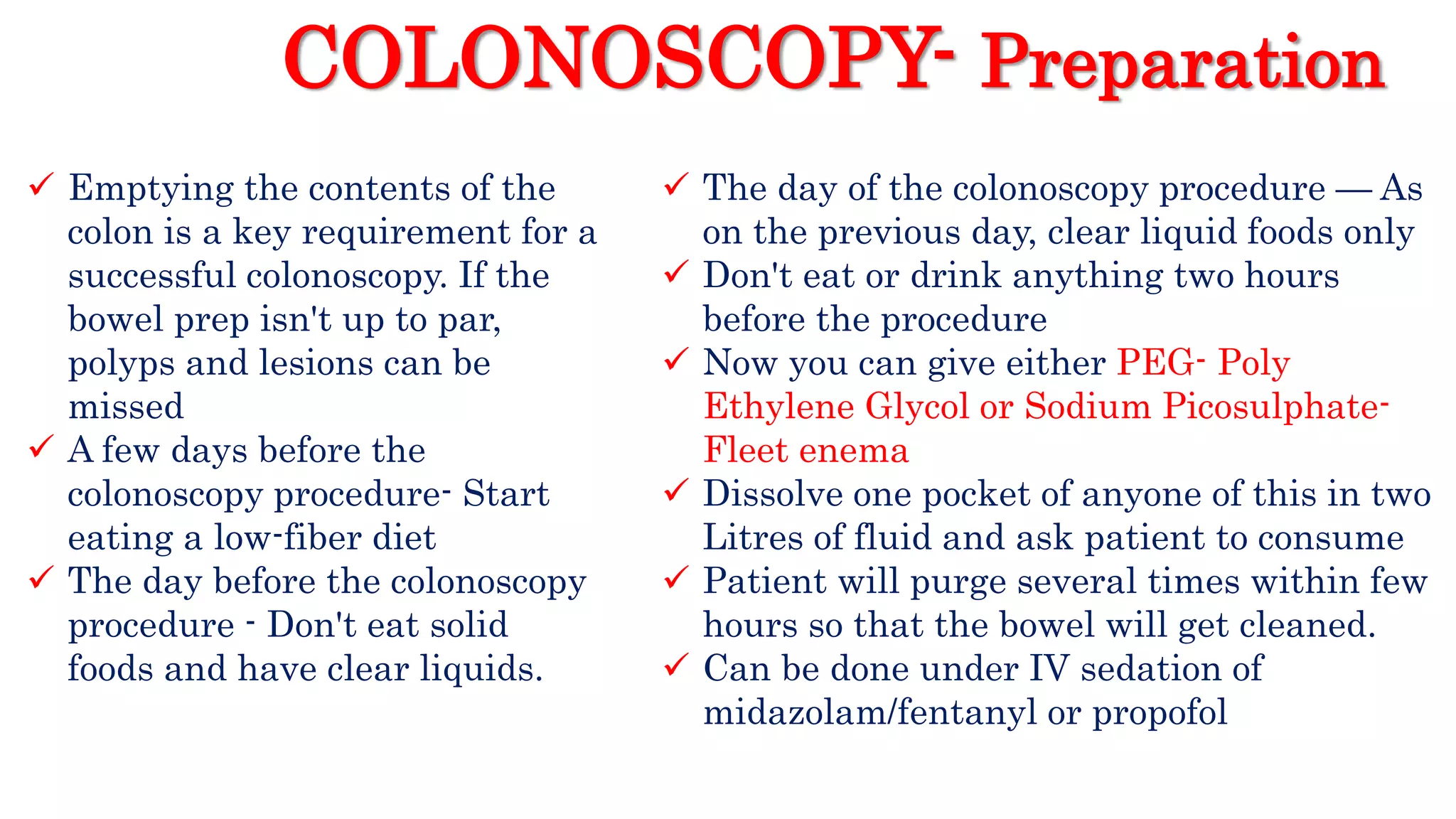 Colonoscopy- A Pictorial Overview | PPTX