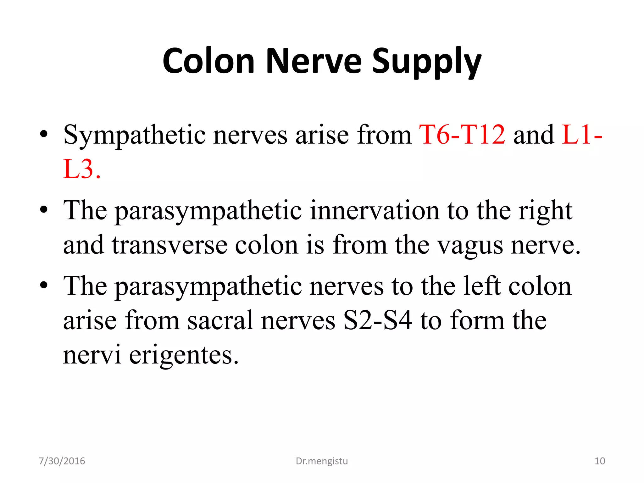 Colon, rectum, and anus | PPTX