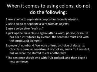 Colons | PPT
