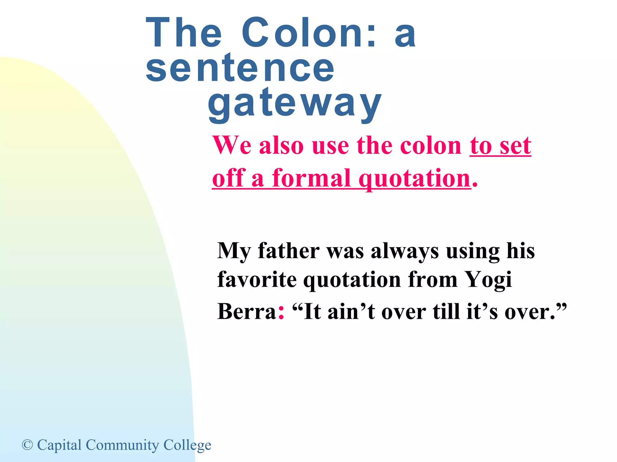 Colons | PPT