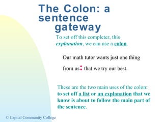 Colons | PPT