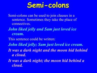 Colons and semicolons | PPT