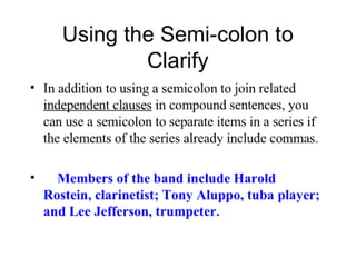 Colon,Semi Colon, Dash | PDF